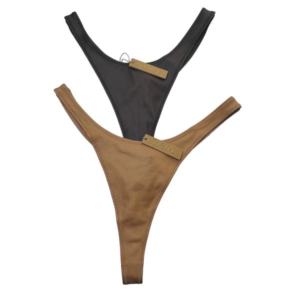 SKIMS | Intimates & Sleepwear | Skims Wet Jersey Dipped Thong Lot Of 2 ...